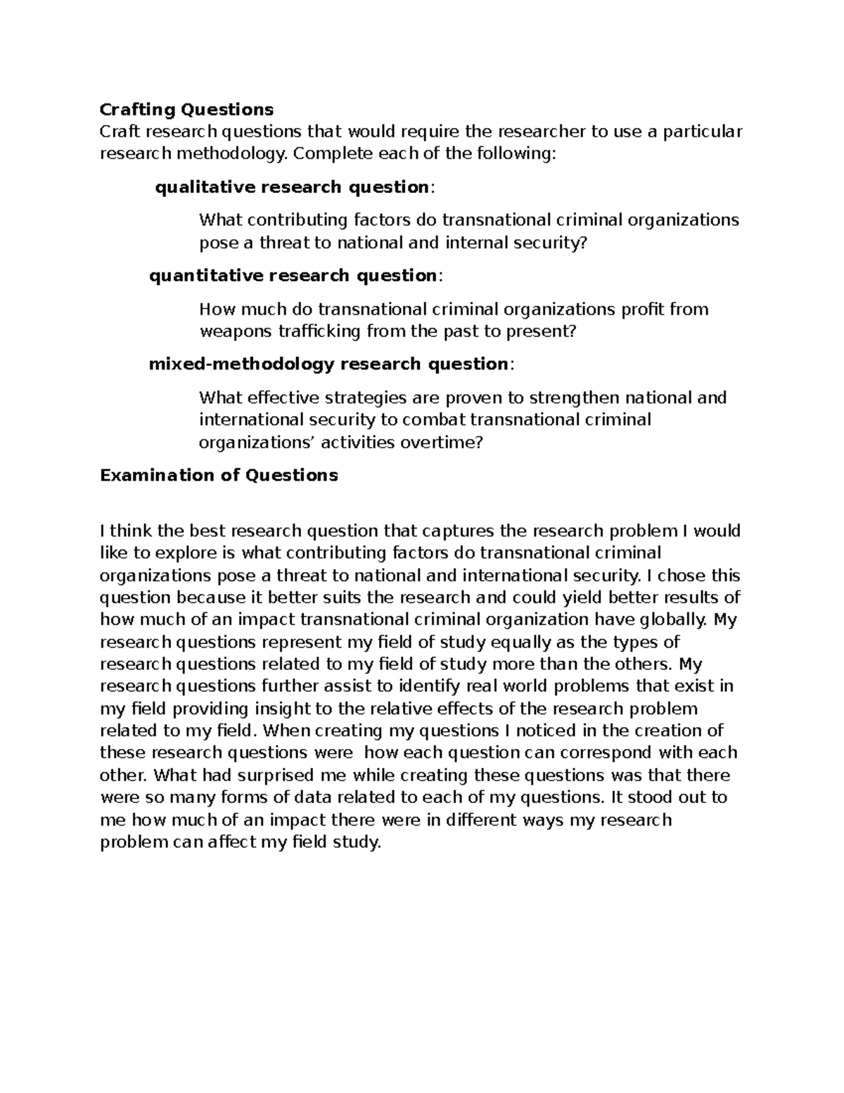 SCS285 5-2 Crafting Questions - Crafting Questions Craft research ...