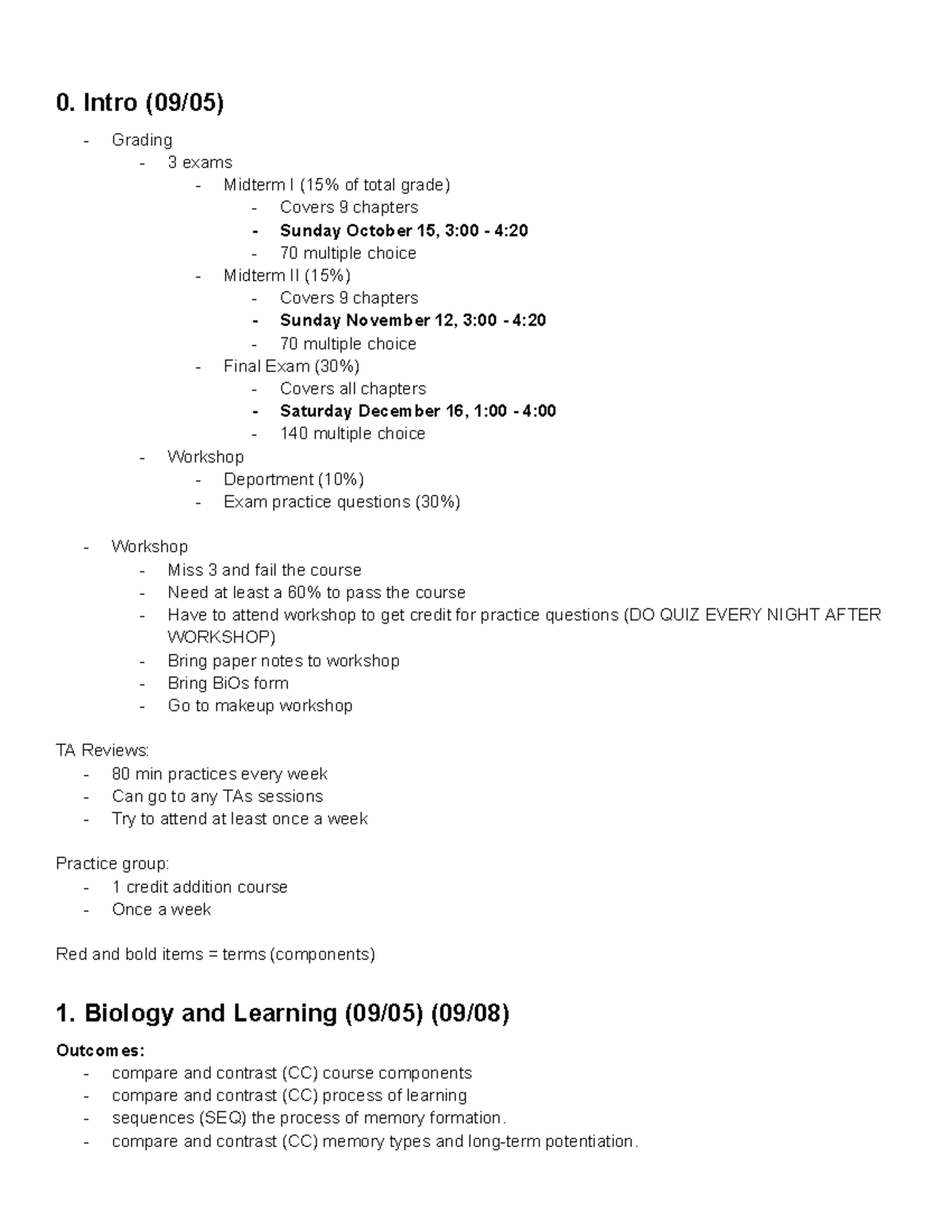 Rutgers NB Gen Bio 1 Notes - Mid Term 1 Material - 0. Intro (09/05 ...