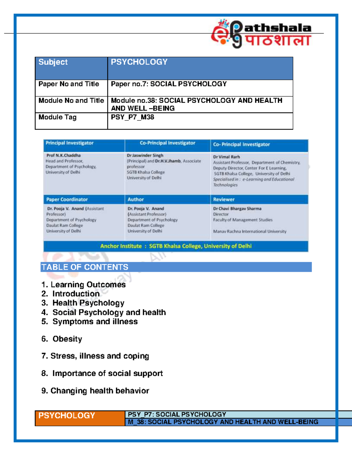 1475230269 PSY P7 M38 e-Text - PSYCHOLOGY PSY_P7: SOCIAL PSYCHOLOGY ...