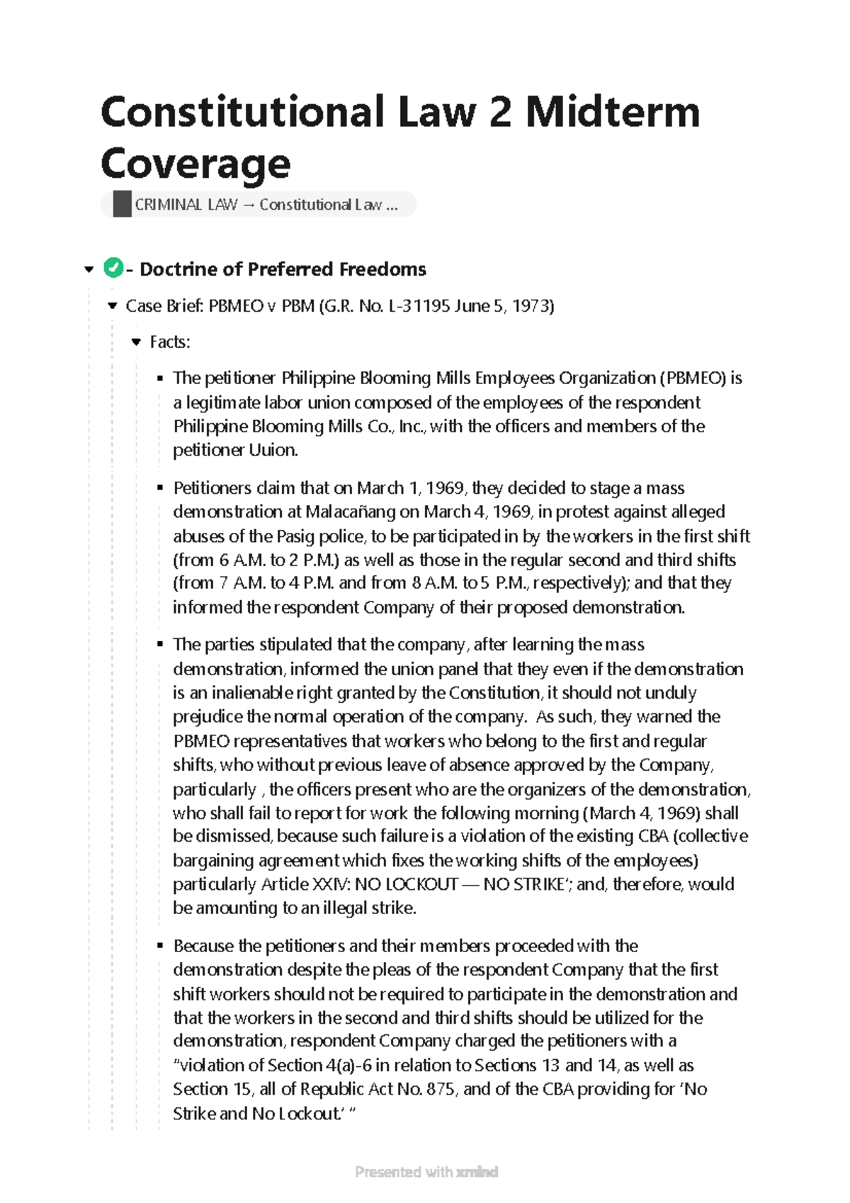 Constitutional Law 2 Midterm Coverage - CRIMINAL LAW → Constitutional ...