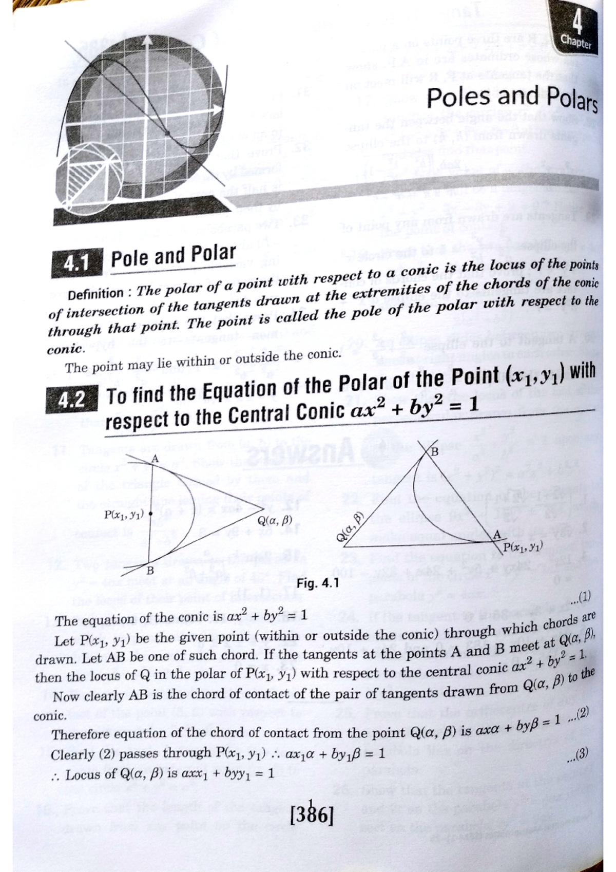 Poles & Polar - Analytical Geometry of two dimensions - Calcutta ...
