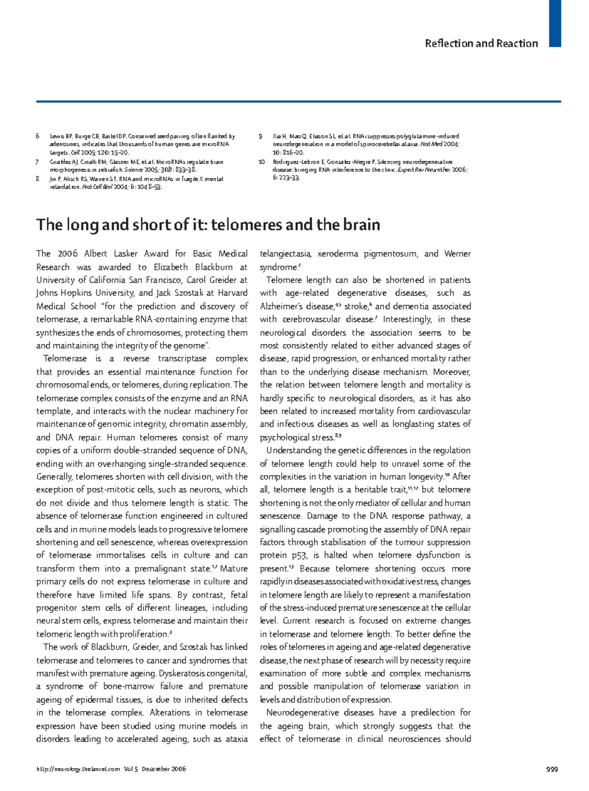 [The Lancet Neurology vol. 5 iss. 12] Nancy S Green Richard Mayeux ...