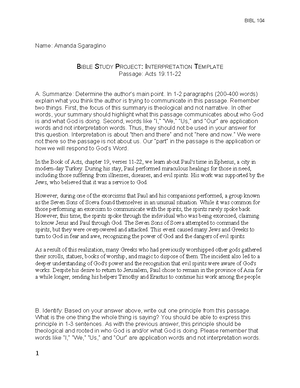 Christian Integration Assignment - This section provides a ...