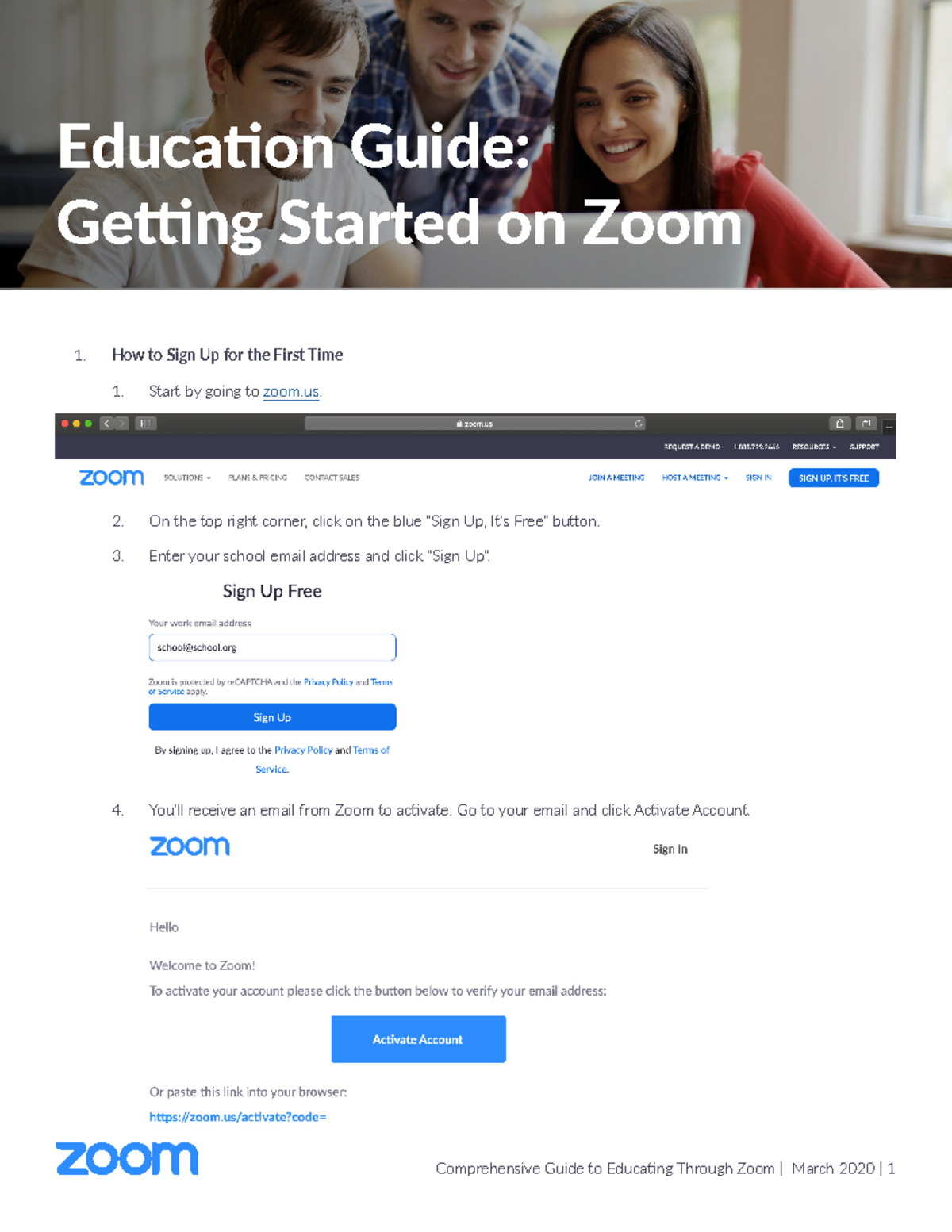 Education Guide - Getting Started on Zoom - REACTION ENGINNERING - Studocu