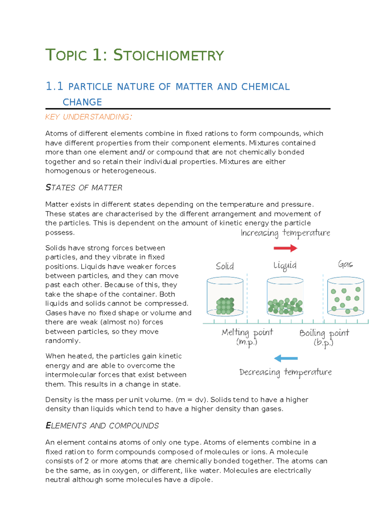 Topic 1- stoichiometry - TOPIC 1: STOICHIOMETRY 1 PARTICLE NATURE OF ...