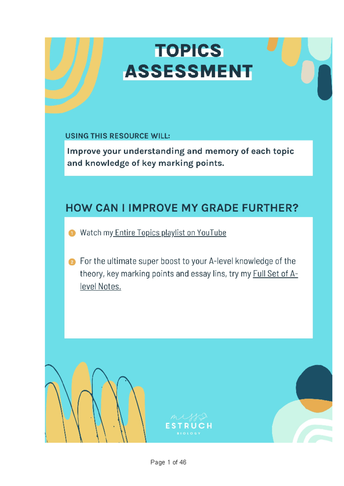 Topic 6 - Ccccc - Assessment Bundle Topic 6 Marks 132 Time 178 ...