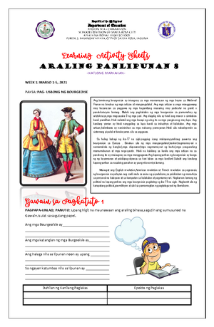 AP5 Q1 W8 - EDUCATION - Lesson Plans for Multigrade Classes Grades 5 ...