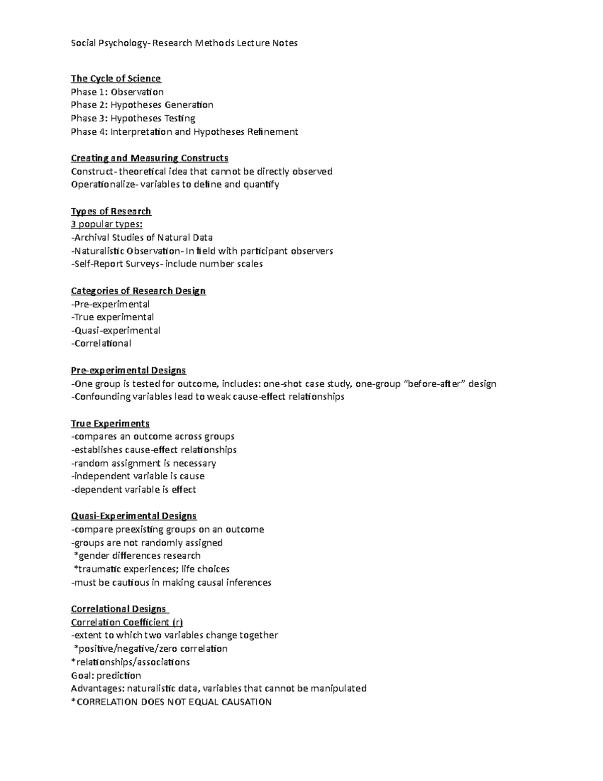 Social Psych Research Methods Part 1 - Social Psychology- Research ...