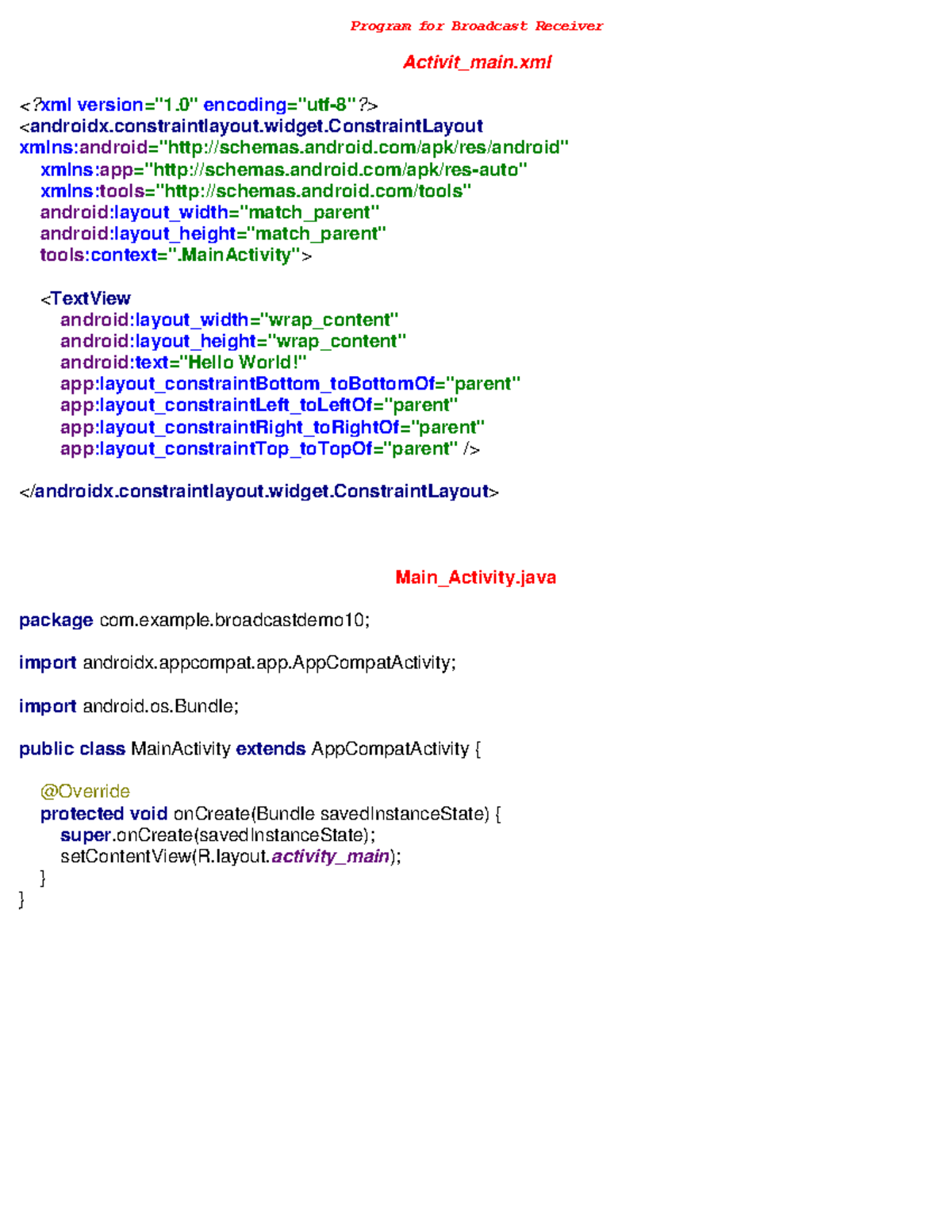 Broadcast Receiver-program - Program for Broadcast Receiver Activit_main