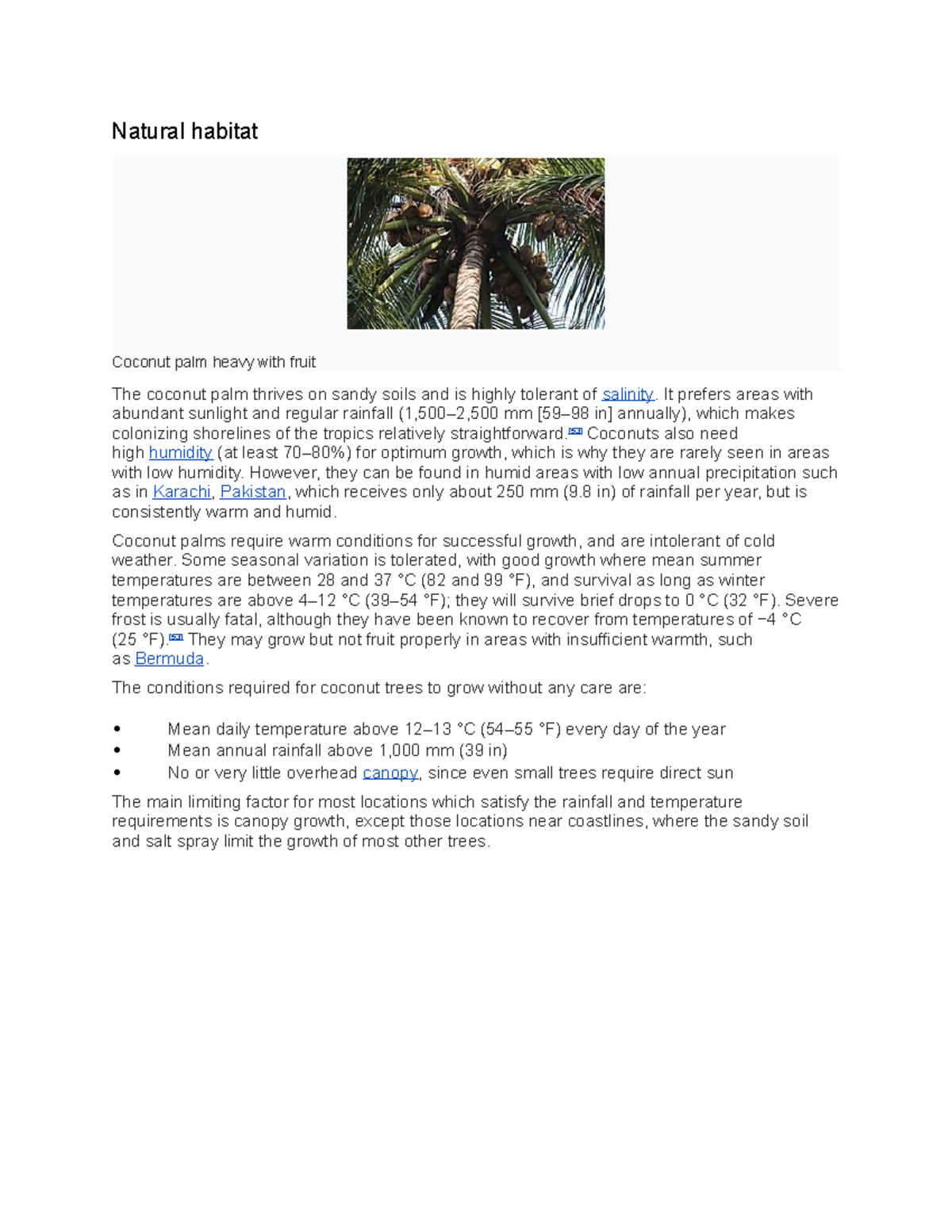 M Coconut Habitat - You can use this as reference. - Natural habitat ...