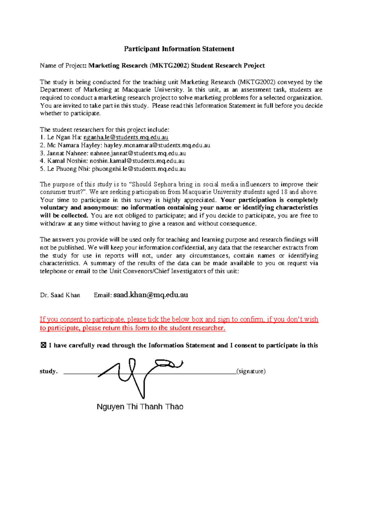 Participant-Information-Statement - Participant Information Statement ...