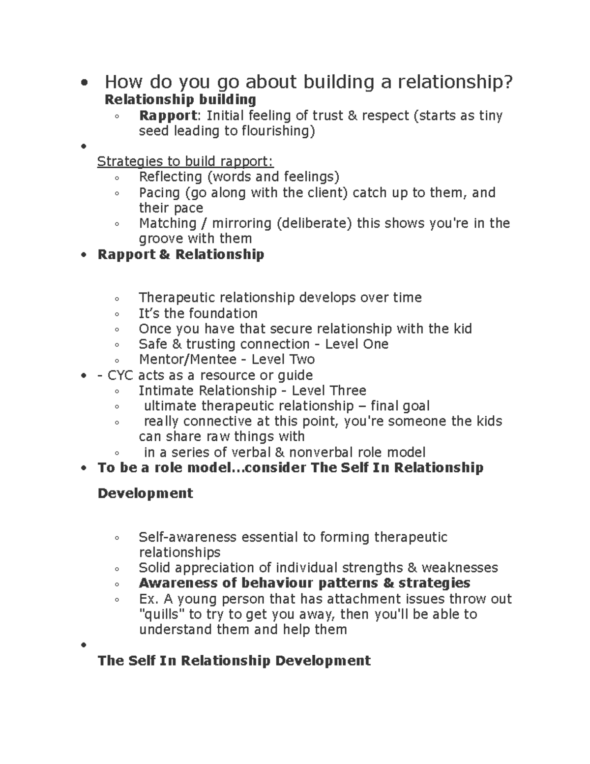 Therapeutic Programmning - Week Nine - How do you go about building a ...