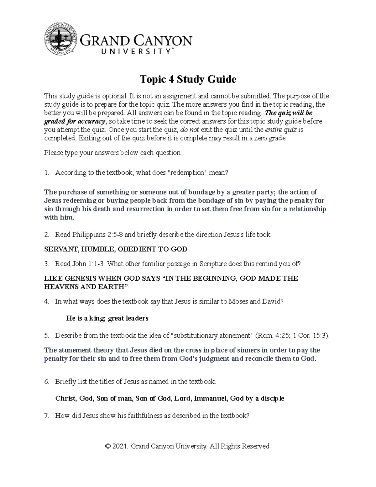 CWV 101 301 RS T4Study Guide Online - Topic 4 Study Guide This study ...