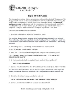 CWV-101 Quiz 2 Study Guide - CWV TOPIC 2 QUIZ REVIEW September 16, 2019 TOPIC 2 ORIGINS 1 ...