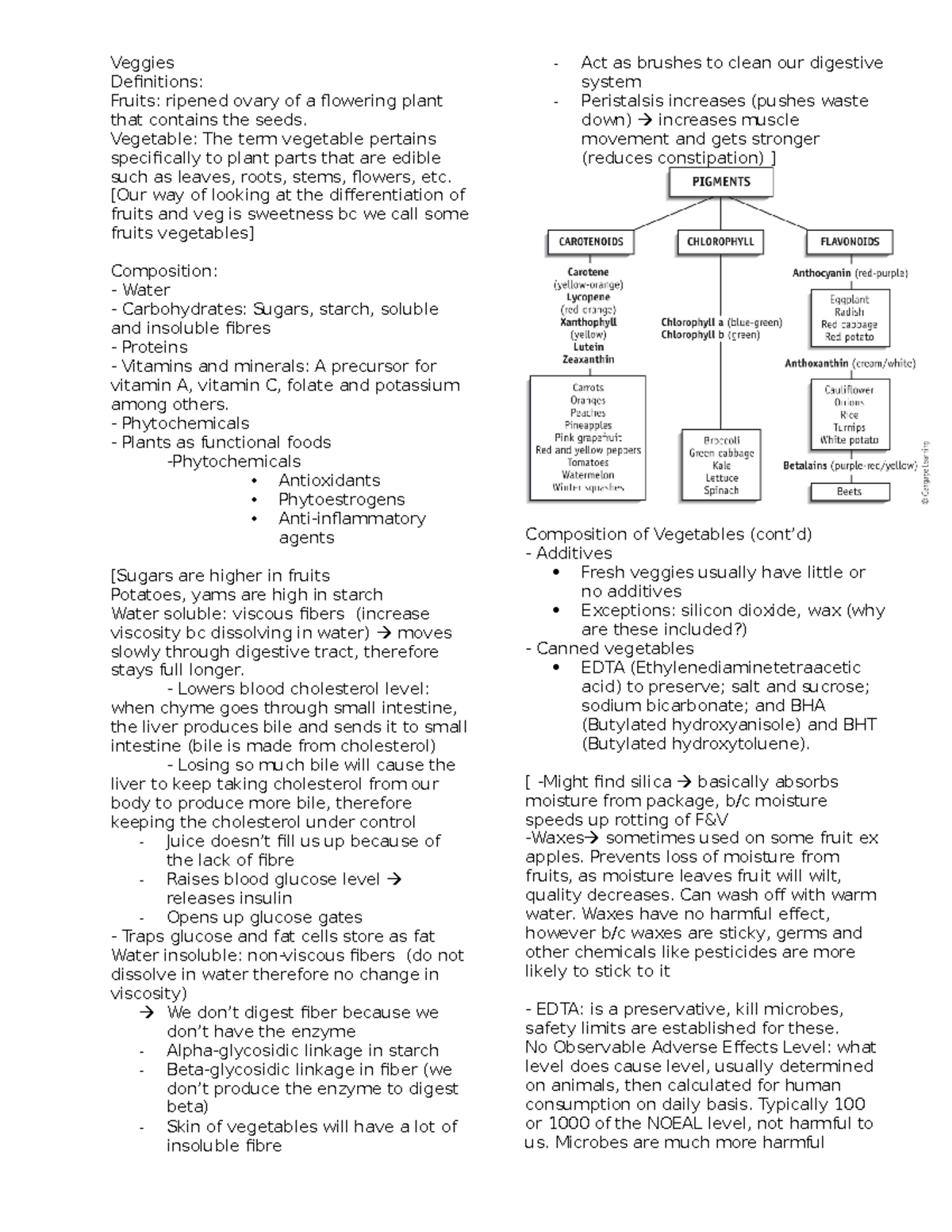 HNSC Midterm 2 Notes - Summary Principles of Food Preparation and ...