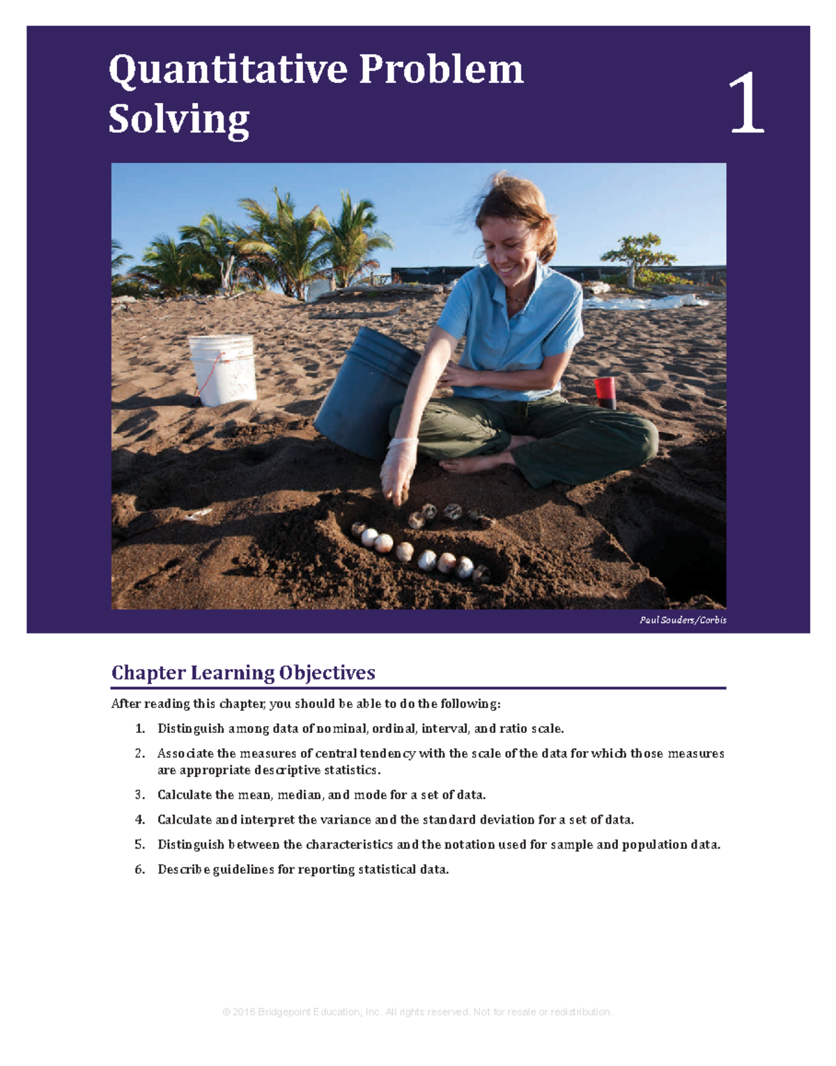 01CH Tanner Statistics - 1 1 Quantitative Problem Solving Paul Souders ...