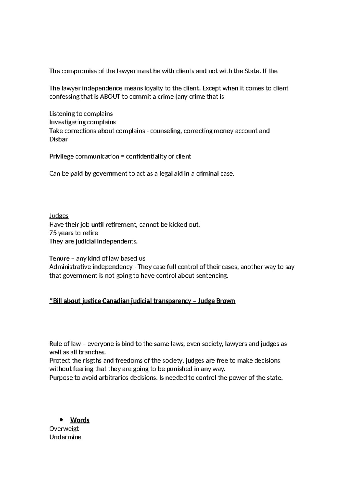 Class 13 03 - The compromise of the lawyer must be with clients and not ...