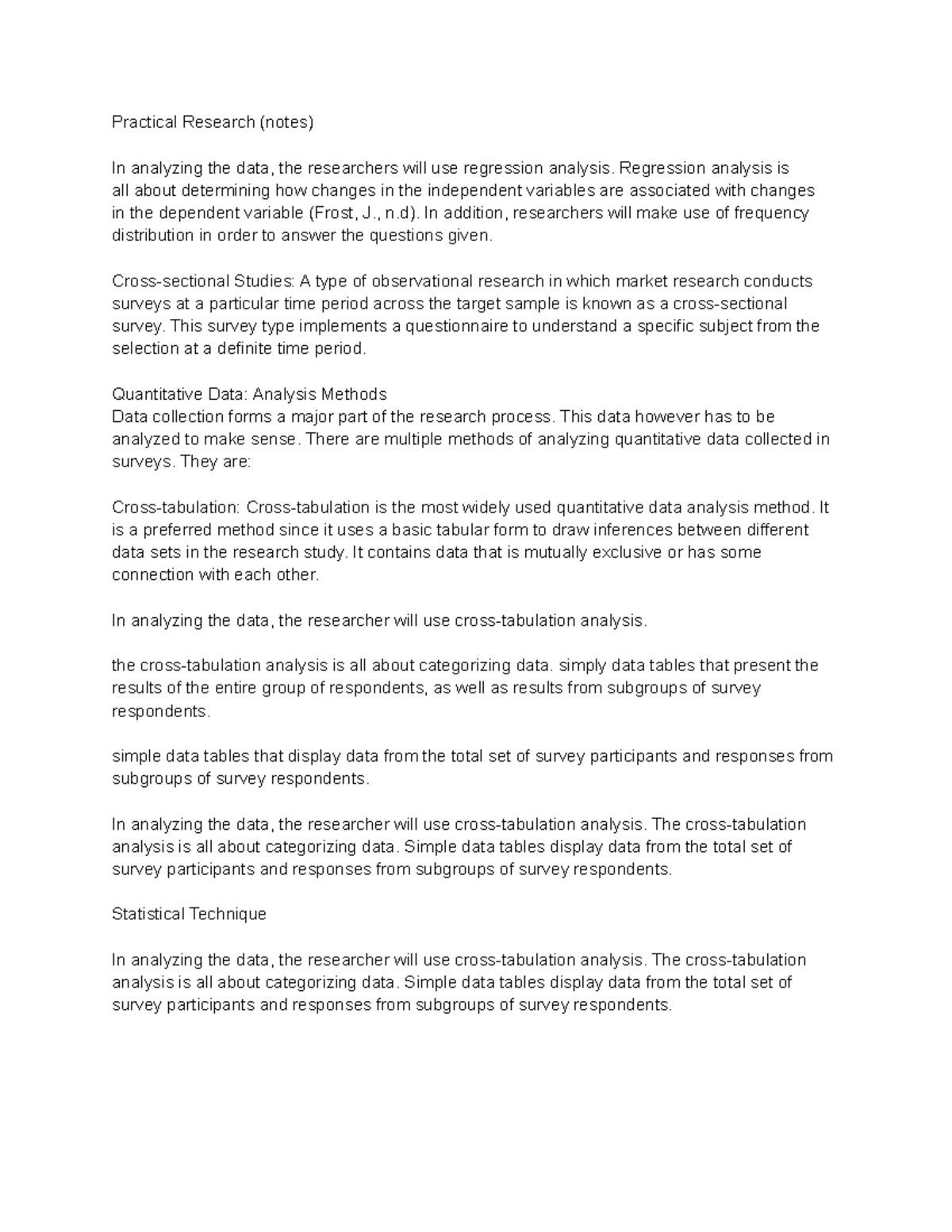 PR-notes - Practical Research Notes - Practical Research (notes) In ...