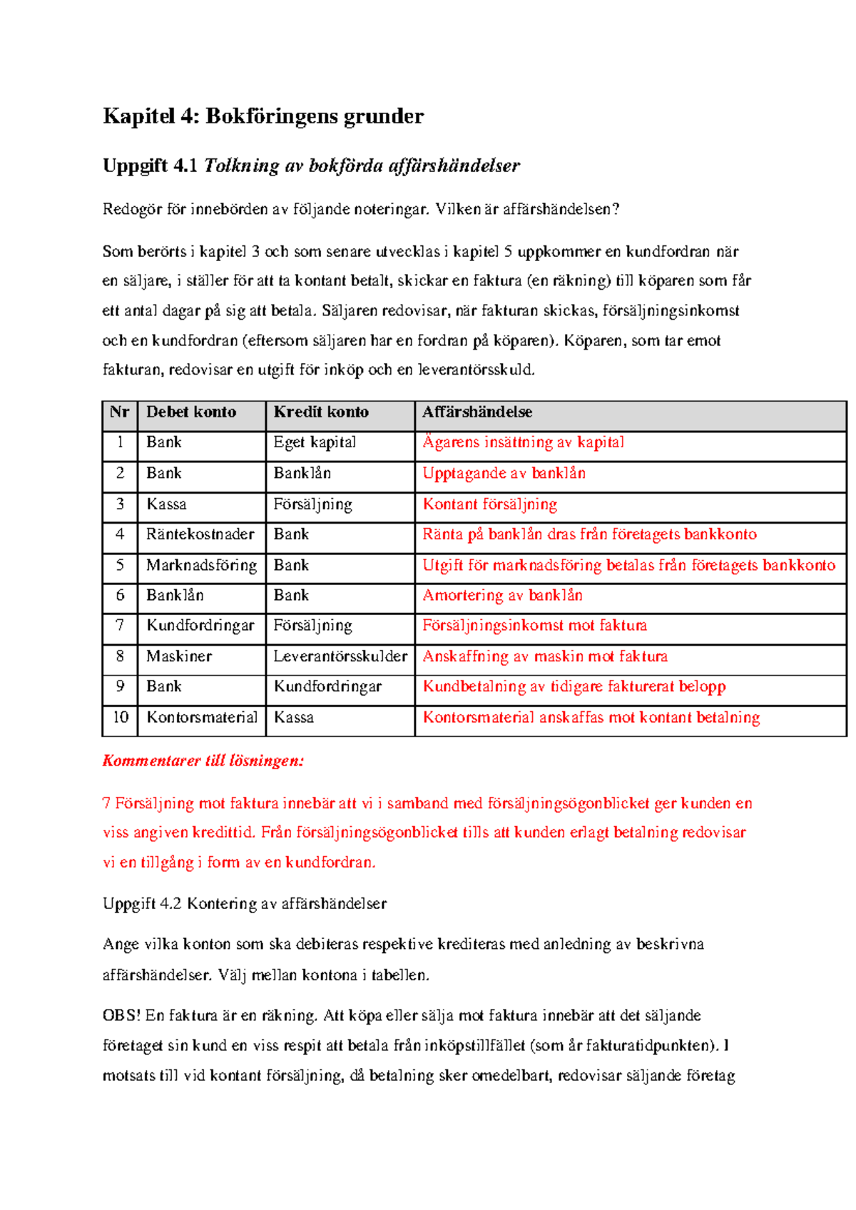 Kapitel 4 - Bokföringens grunder PDF - Kapitel 4: Bokföringens grunder ...