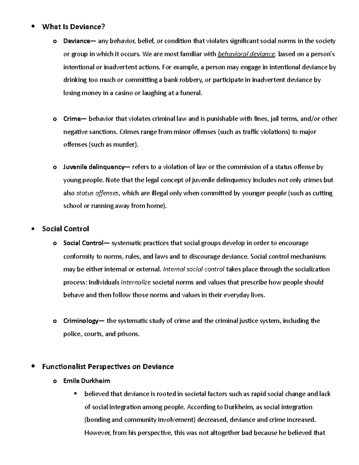 Chapter 7 - Taken from Sociology in our times, by Diana Kendall - What ...