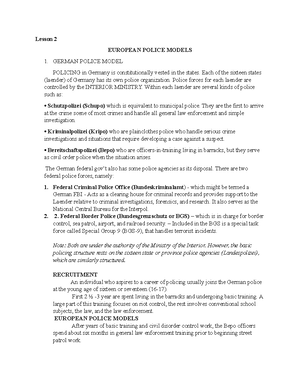 National Central Bureau- Interpol Manila Lesson 3 - Lesson 3 NATIONAL ...