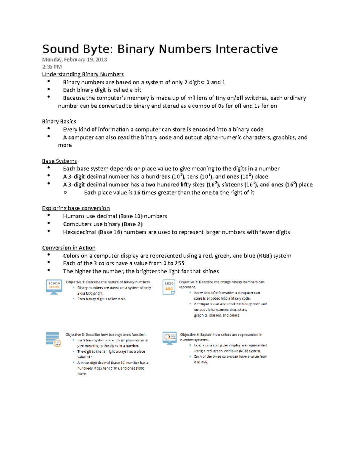 Sound Byte Binary Numbers Interactive - Sound Byte: Binary Numbers ...