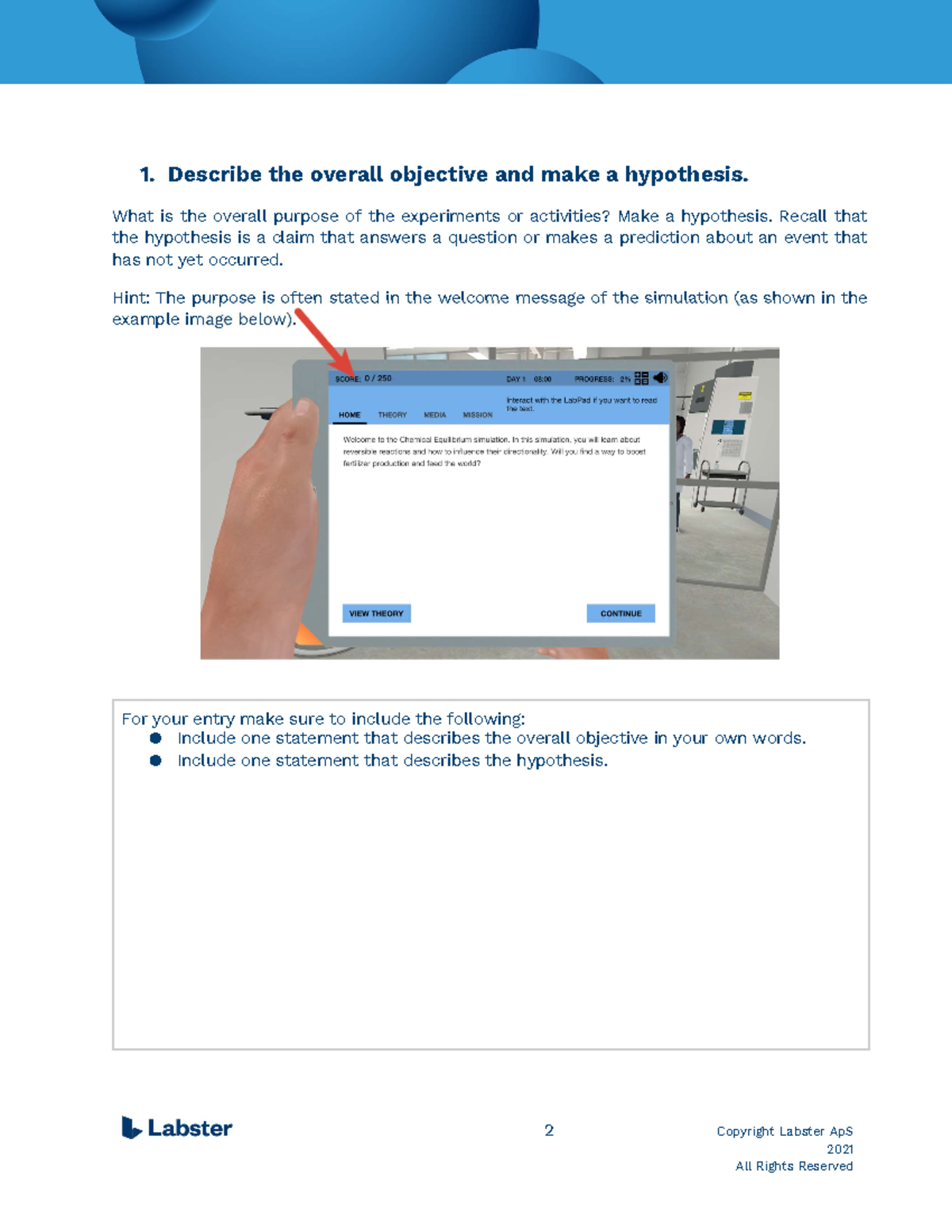 Lab report hematology 2 - 2 Copyright Labster ApS 2021 All Rights ...