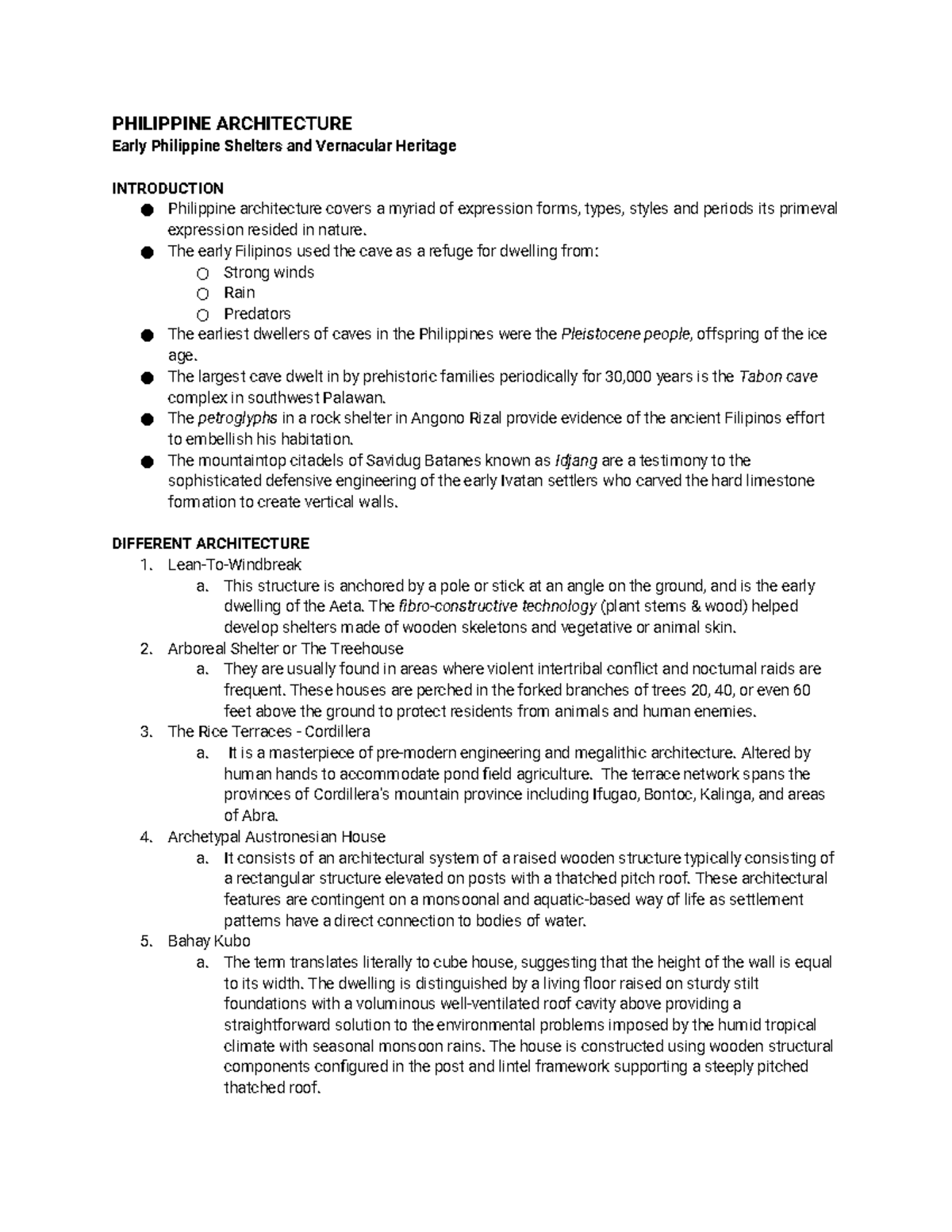 PH ARTS Digi Notebook - Pre-colonial Philippine Architecture ...