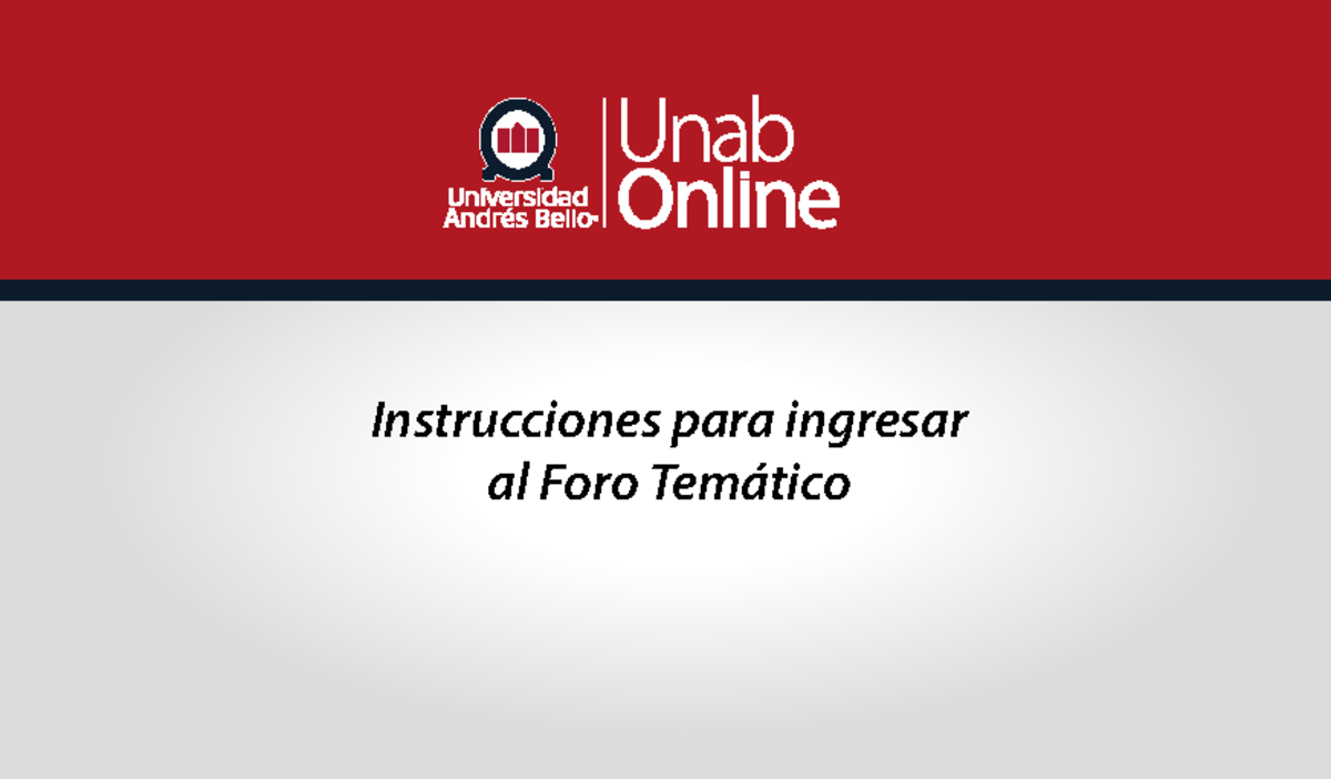 Instructivo - Foro Temático - al Foro Temático Debes ir a tu página de ...