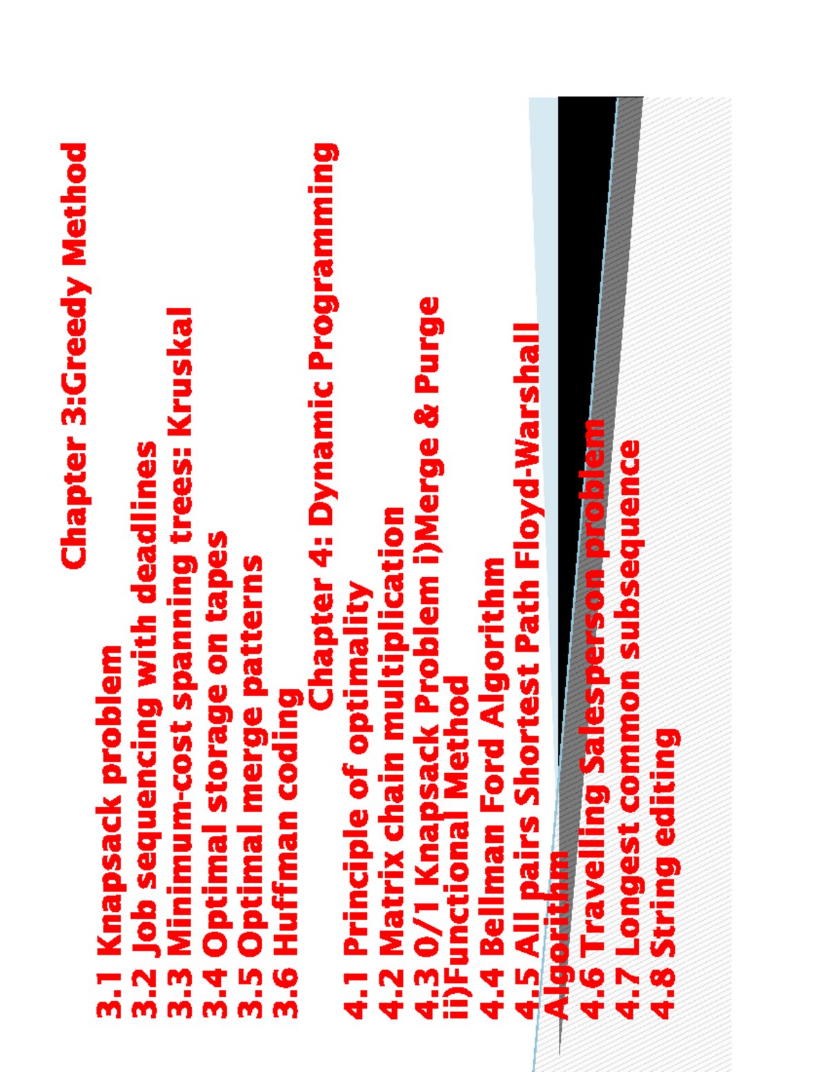 Daa - daa notes for read - Chapter 3:Greedy Method 3 Knapsack problem 3 ...