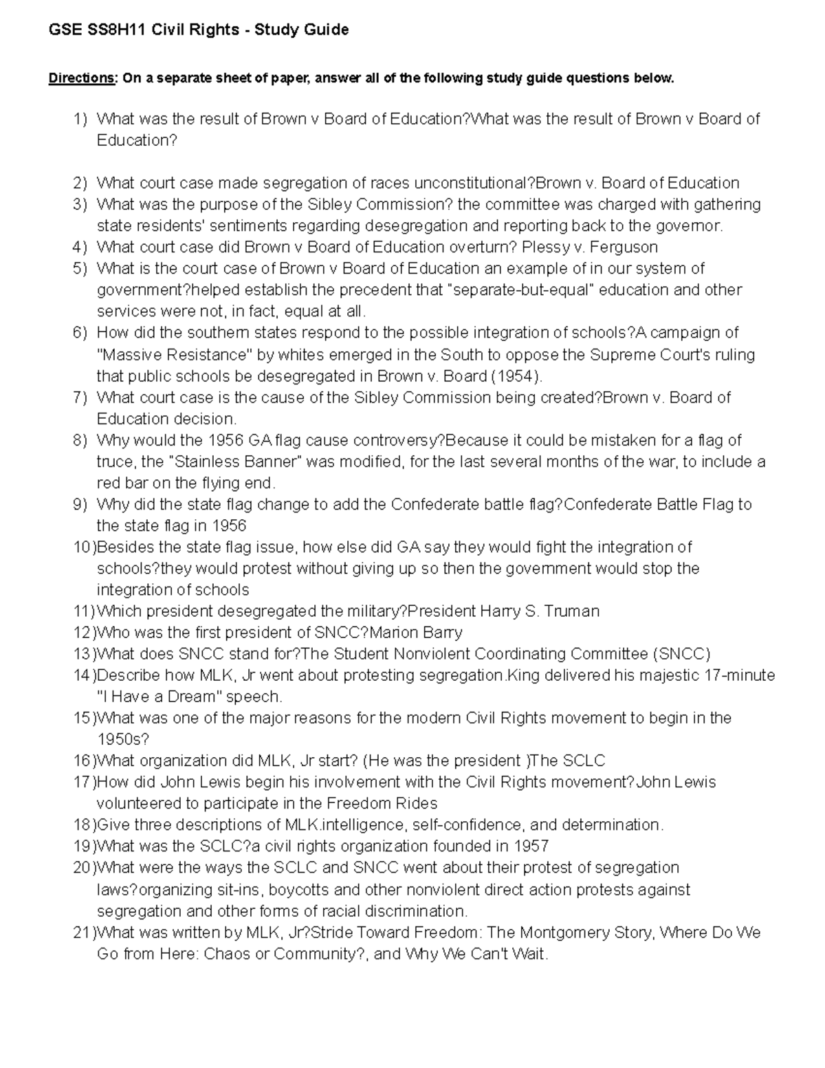 6EC9DAE7 9D2B 4B07 BF6F CA29DF7AD352 - GSE SS8H11 Civil Rights - Study ...