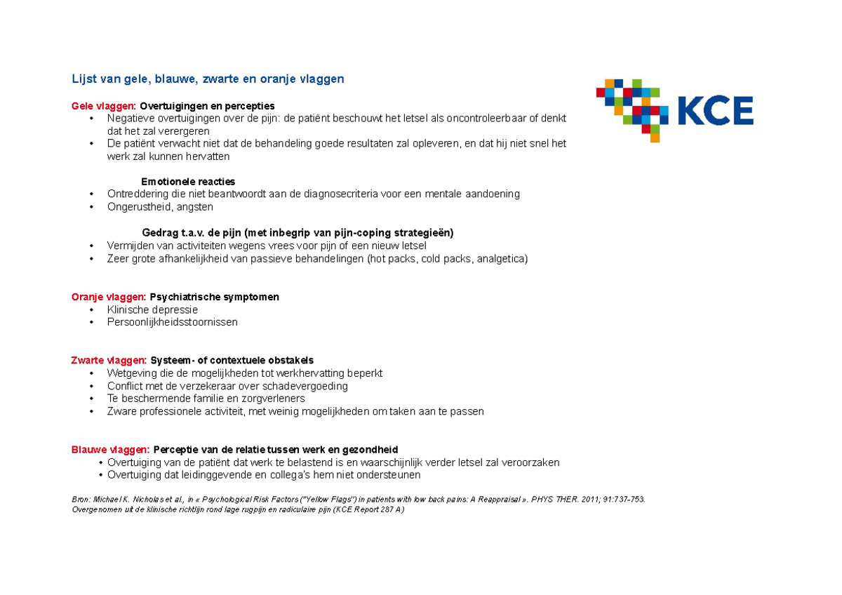 Klinische vlaggen voor het leren van fysiologie - Lijst van gele ...