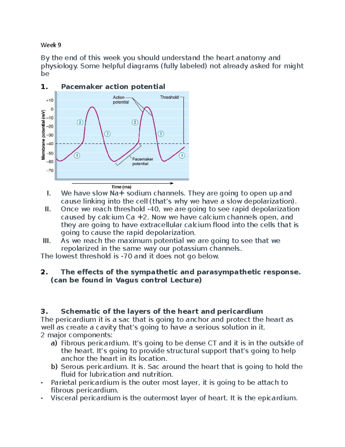 Extra study guide - Week 9 By the end of this week you should ...