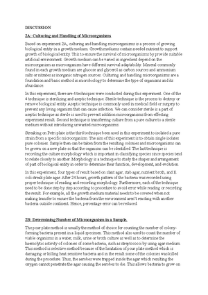 LAB Report OF Microbiology - Introduction Microorganism is an organism ...