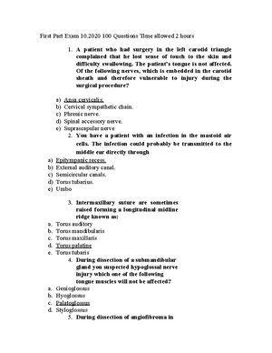 ENT- MCQ's with Answers - The Ear The Following is true about the ...