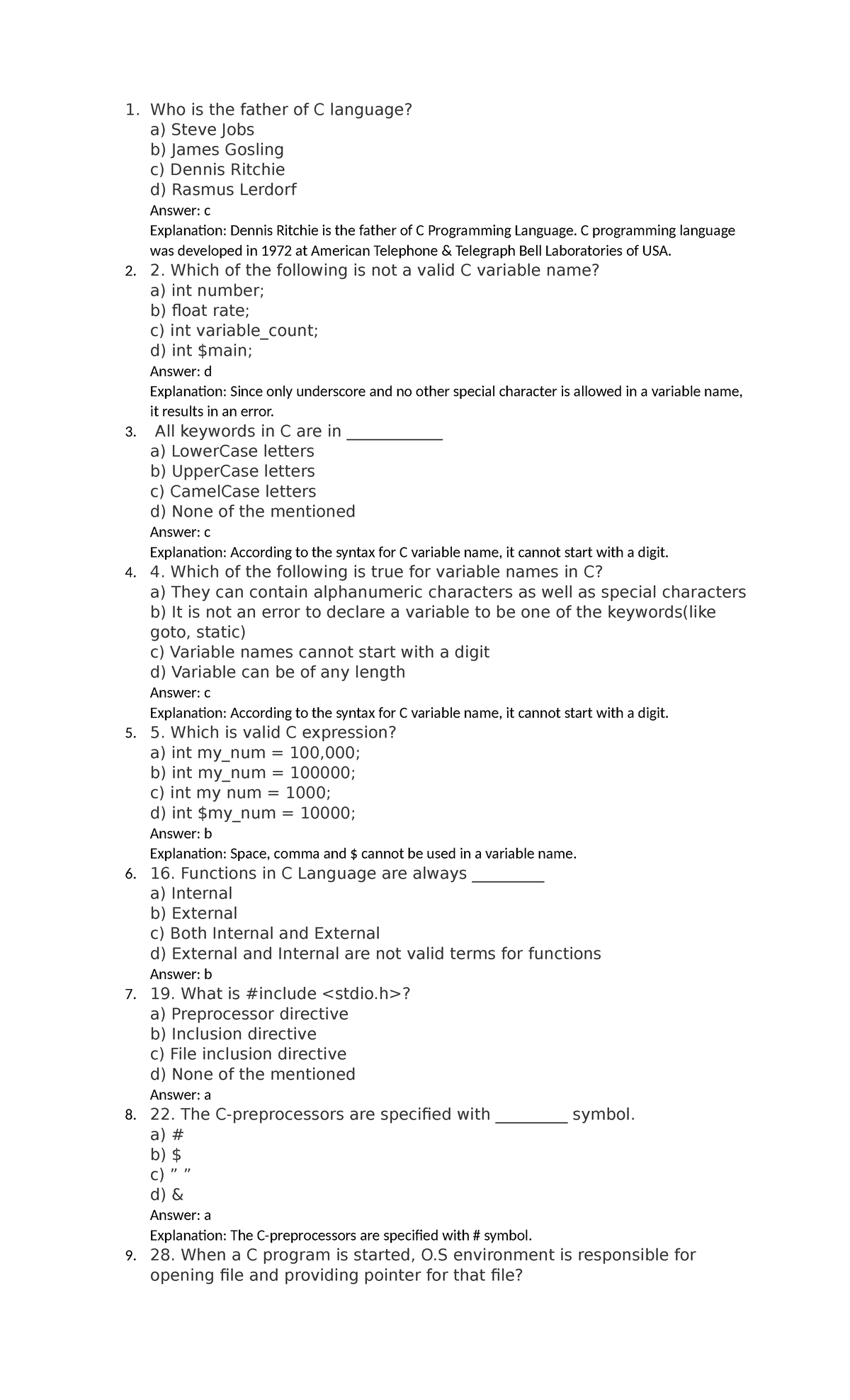 1st quarter - sjevhefhebchebcbencbehvchev - 1. Who is the father of C ...