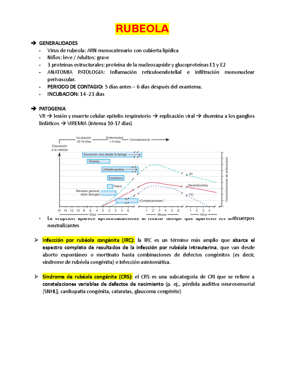 Rubeola Resumen - Nelson. Tratado de pediatría - RUBEOLA GENERALIDADES ...
