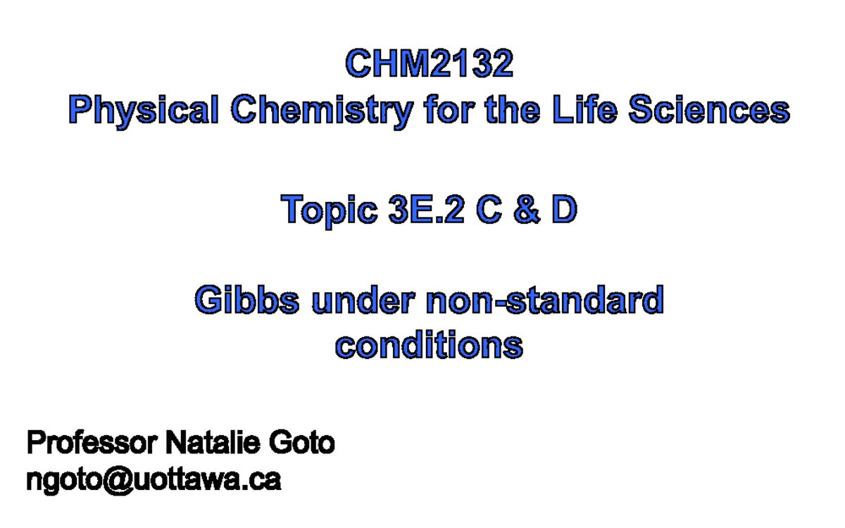 3.7 Slides - slide notes for physical chemistry for the life sciences ...