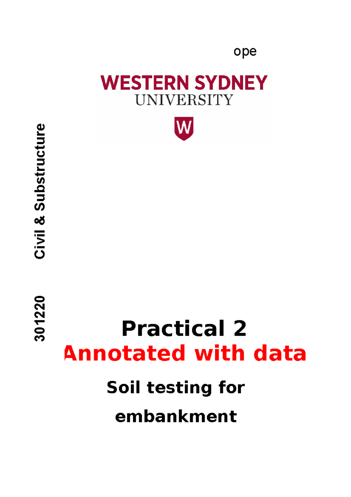 Practical Two With Annotated Data Ope Practical 2 Annotated With