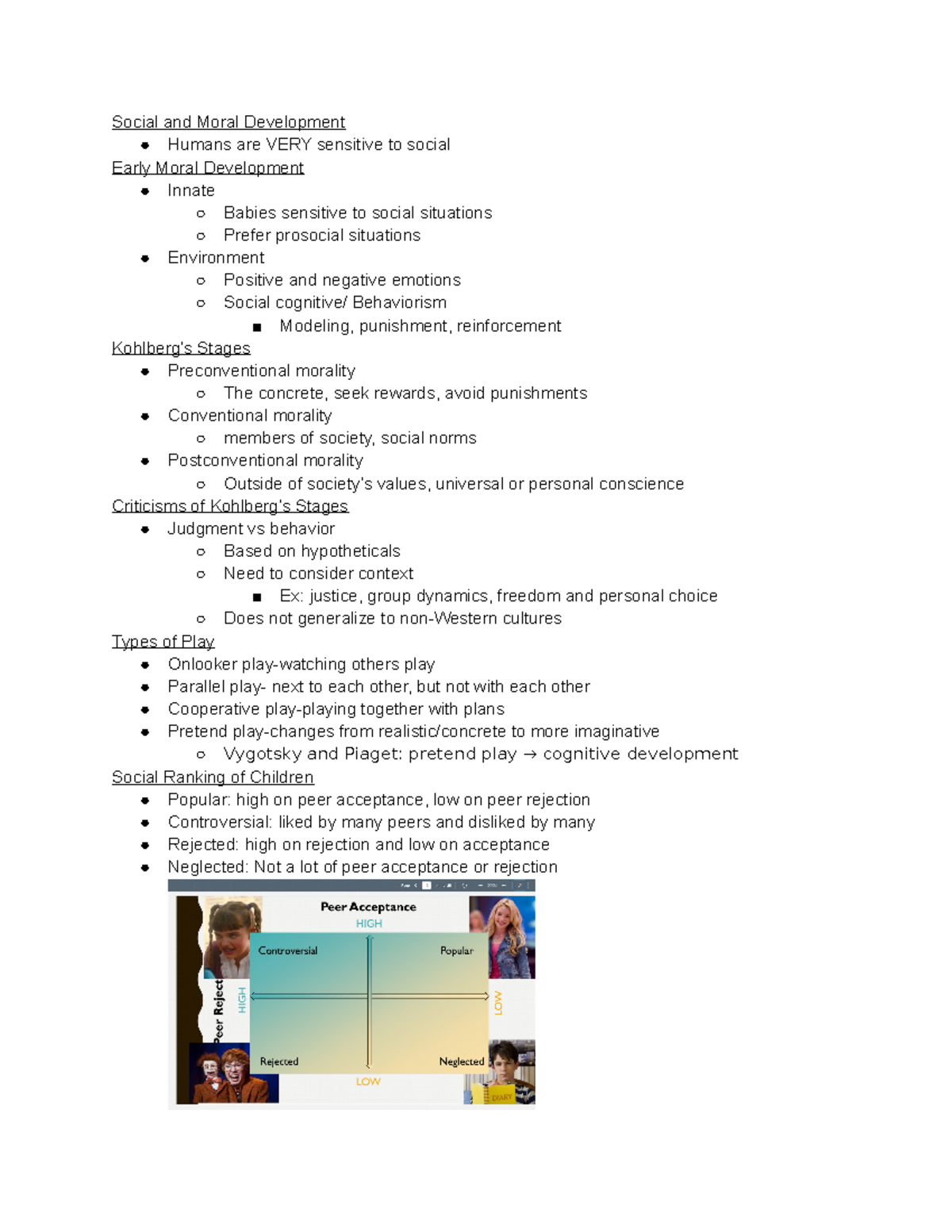 12 6 Lecture Notes Exam 3 - Social and Moral Development Humans are ...