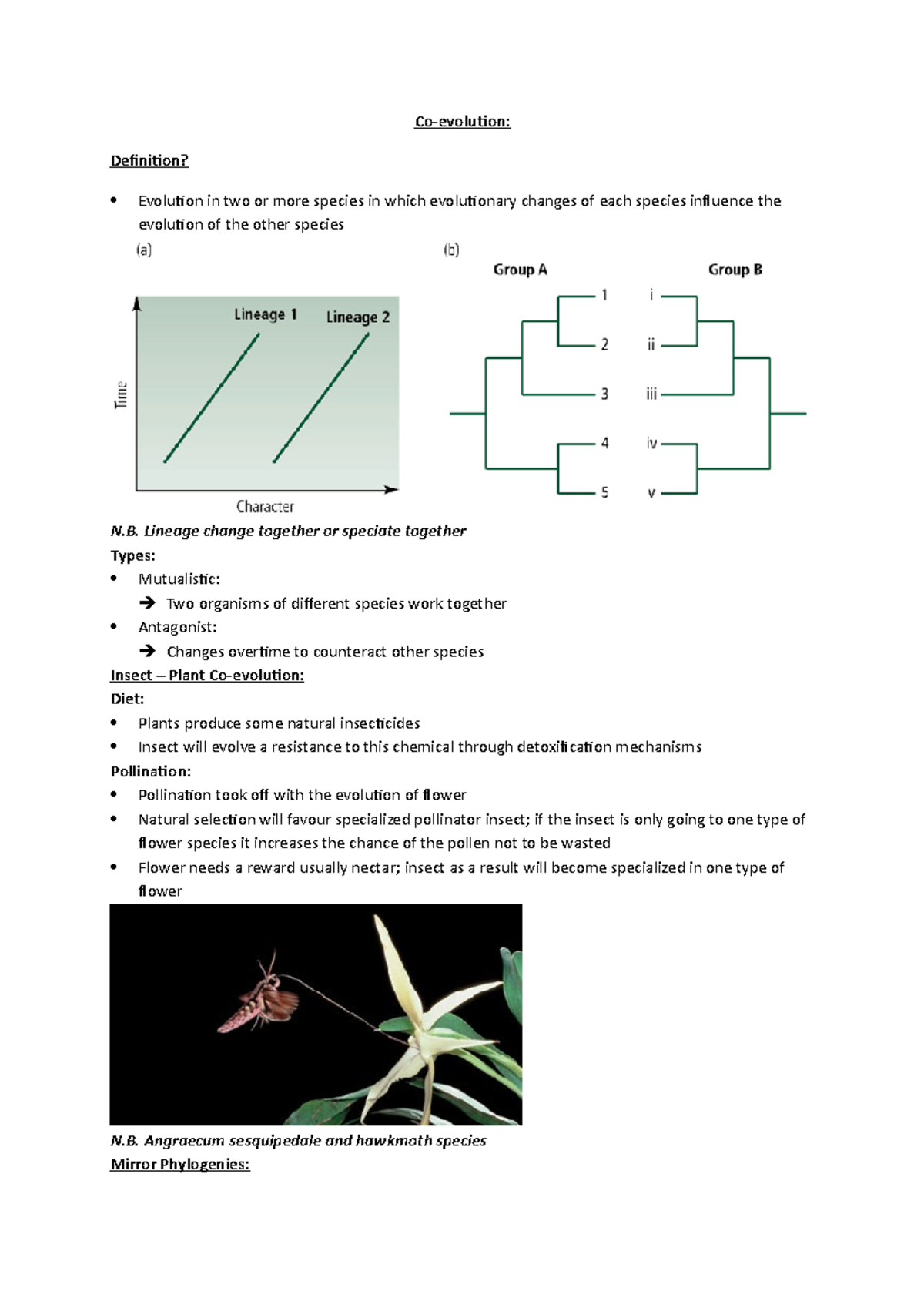 Co evolution - Co-evolution: Definition? Evolution in two or more ...