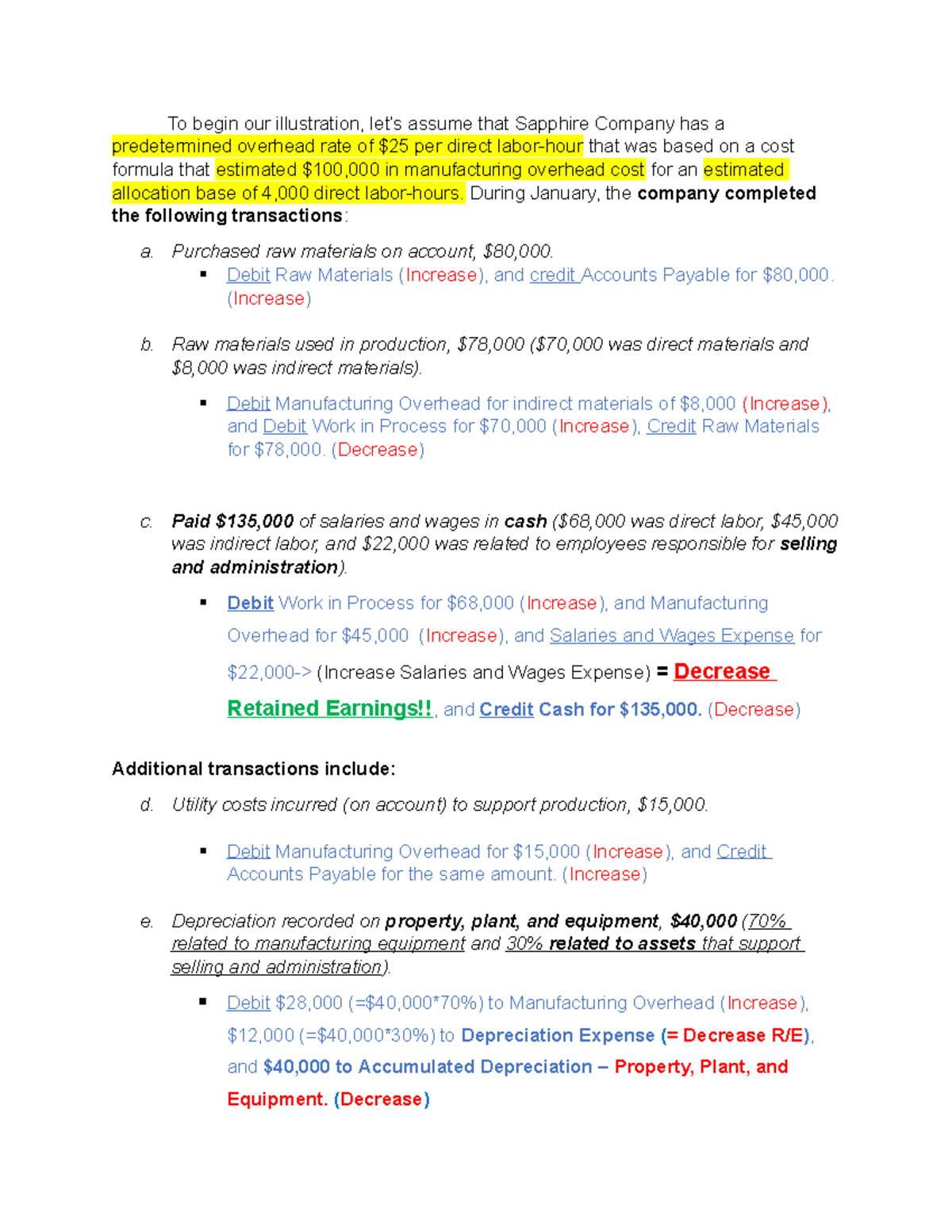 3A Journal entries - To begin our illustration, let’s assume that ...