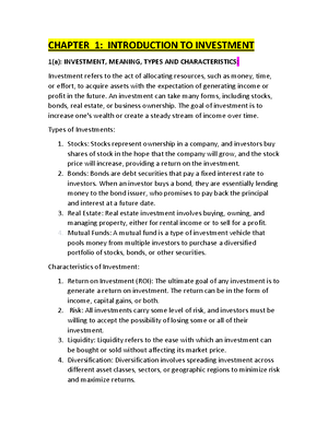 Chapter 9 Portfolio Analysis PART 1 - CHAPTER 9 PORTFOLIO ANALYSIS ...