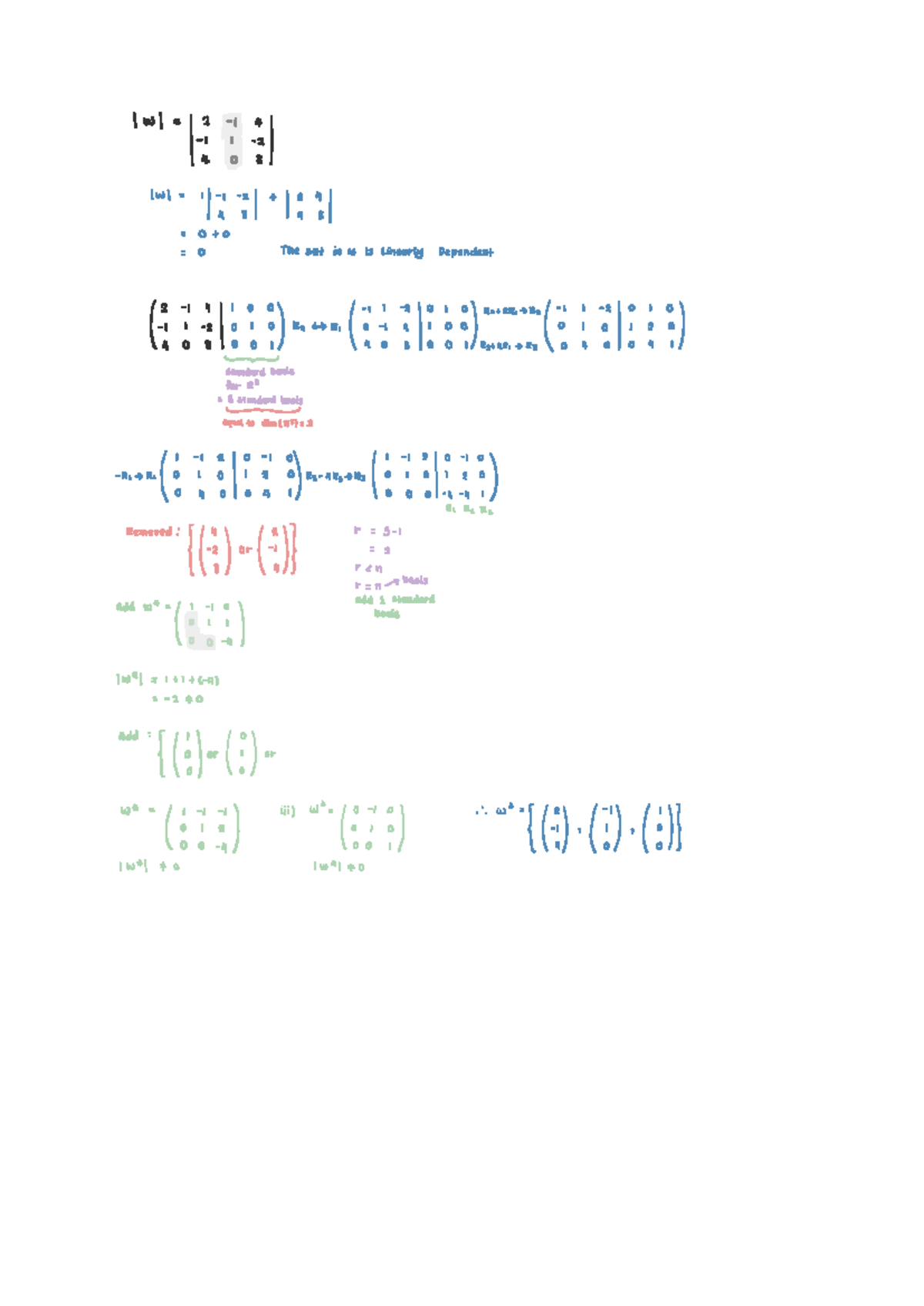 Example tutorial with answer - Linear algebra ii - Studocu