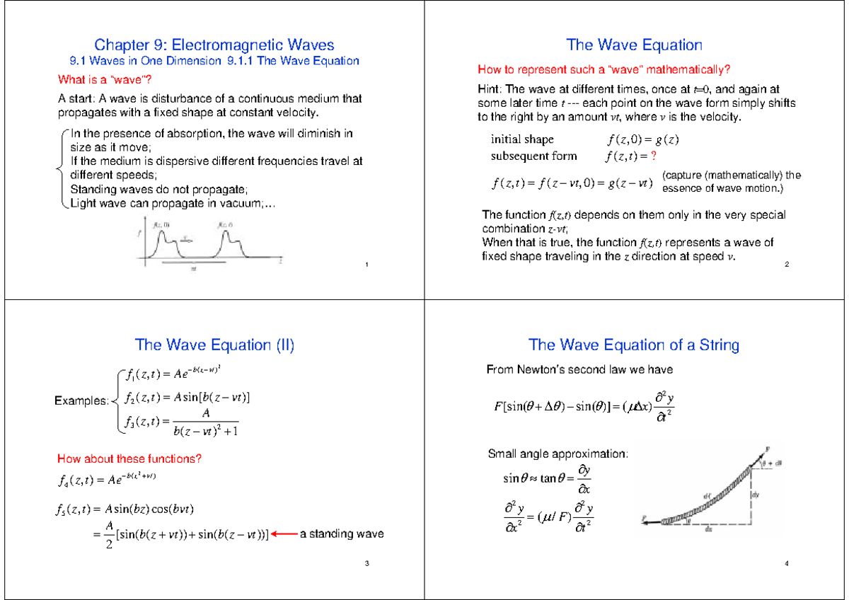 EM09 - Summary - Introduction to Electrodynamics - 1 Chapter 9 ...