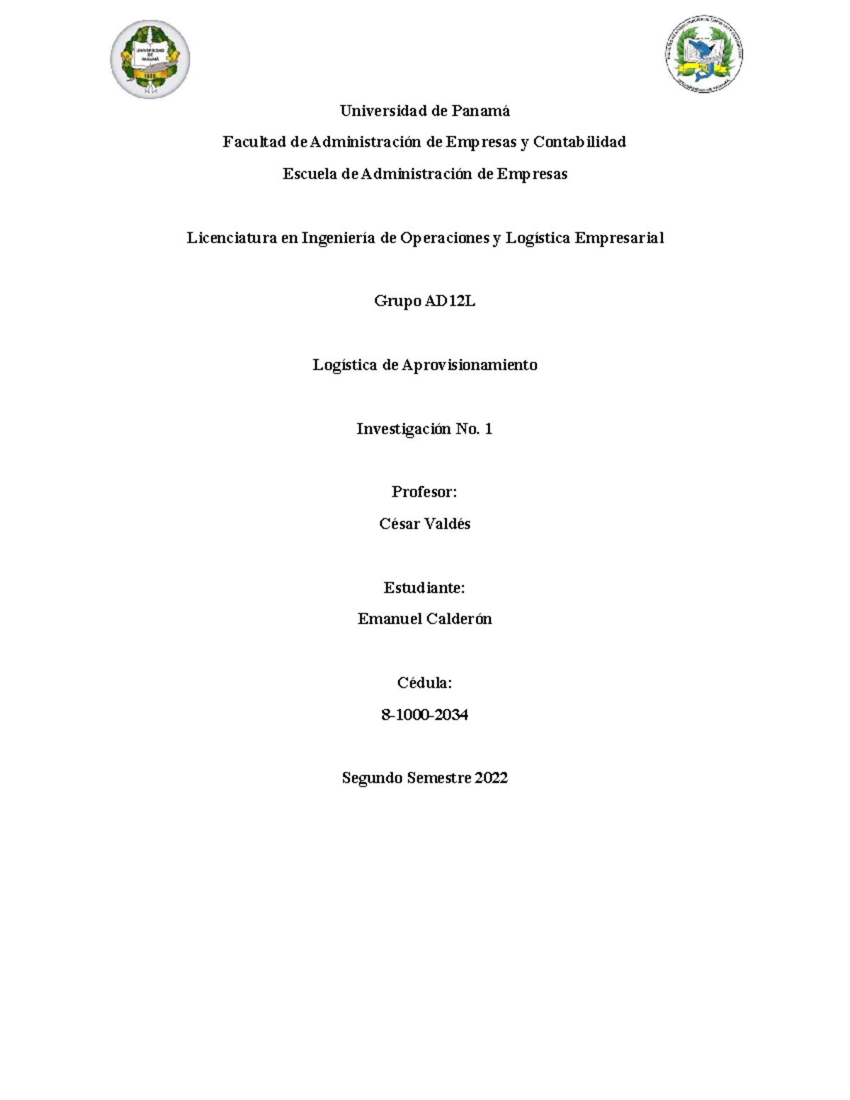 Investigación #1 - Individual - Logística de Aprovisionamiento ...