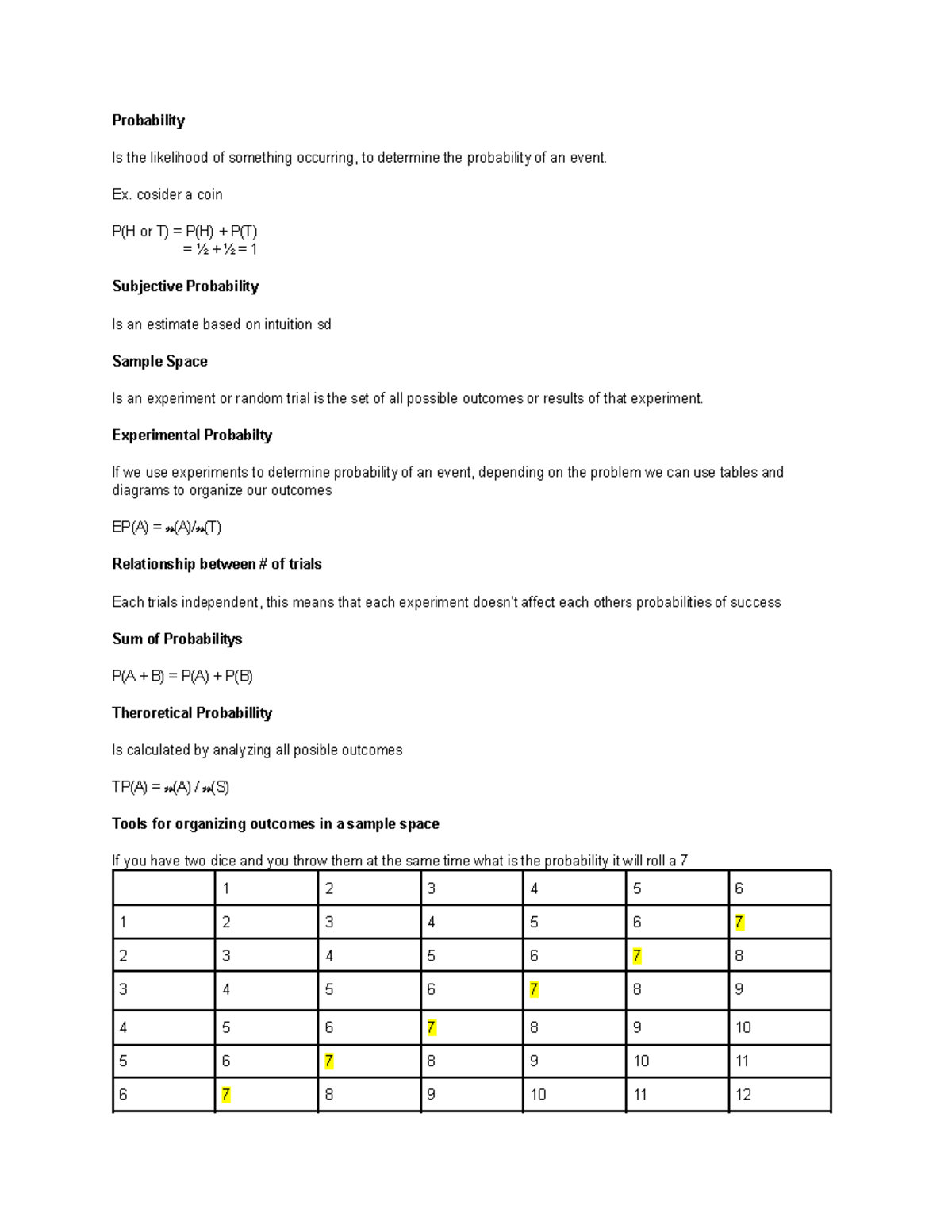 Organizer Introduction to Probability - Probability Is the likelihood ...