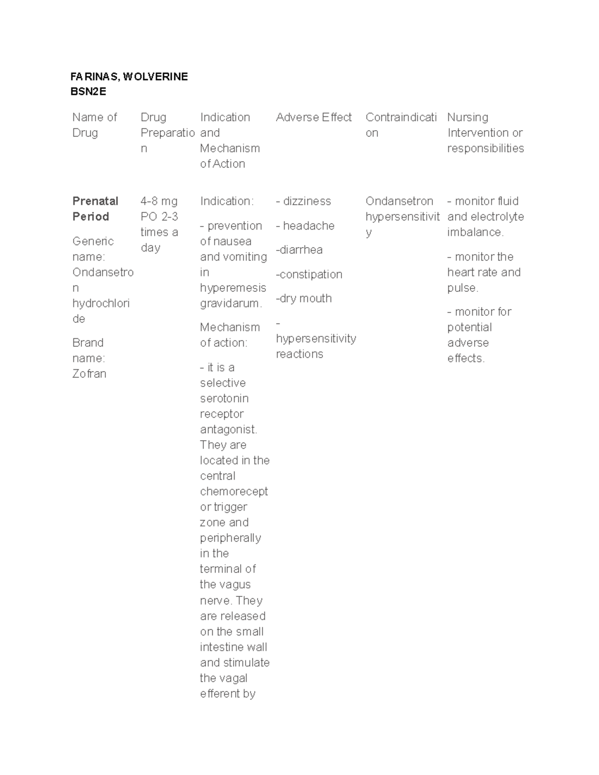 Farinas - M2 Pretask - HIIIIIIII - FARINAS, WOLVERINE BSN2E Name of ...