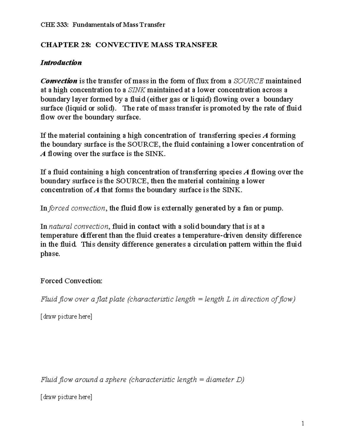 Lect 28 - Summaries full chapter 28 - Fundamentals of Momentum, Heat and Mass Transfer, 6th ...