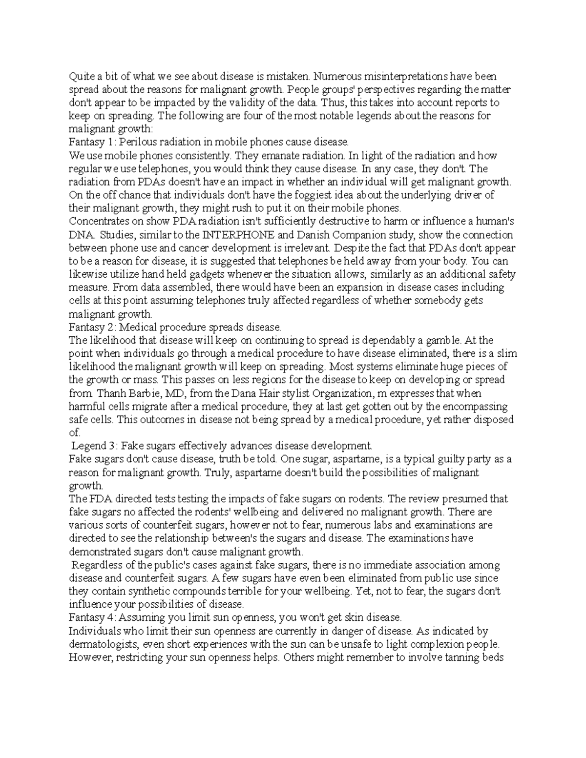 Doc19 - assignment - Quite a bit of what we see about disease is ...